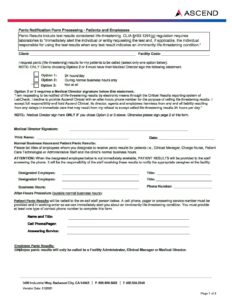 Panic Notification Form – Ascend Reference Manual